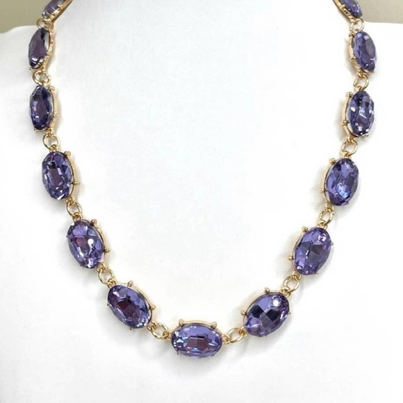 Boutique | Jewelry | New 6 18 2 Necklace Chunky Purple Amethyst ...
